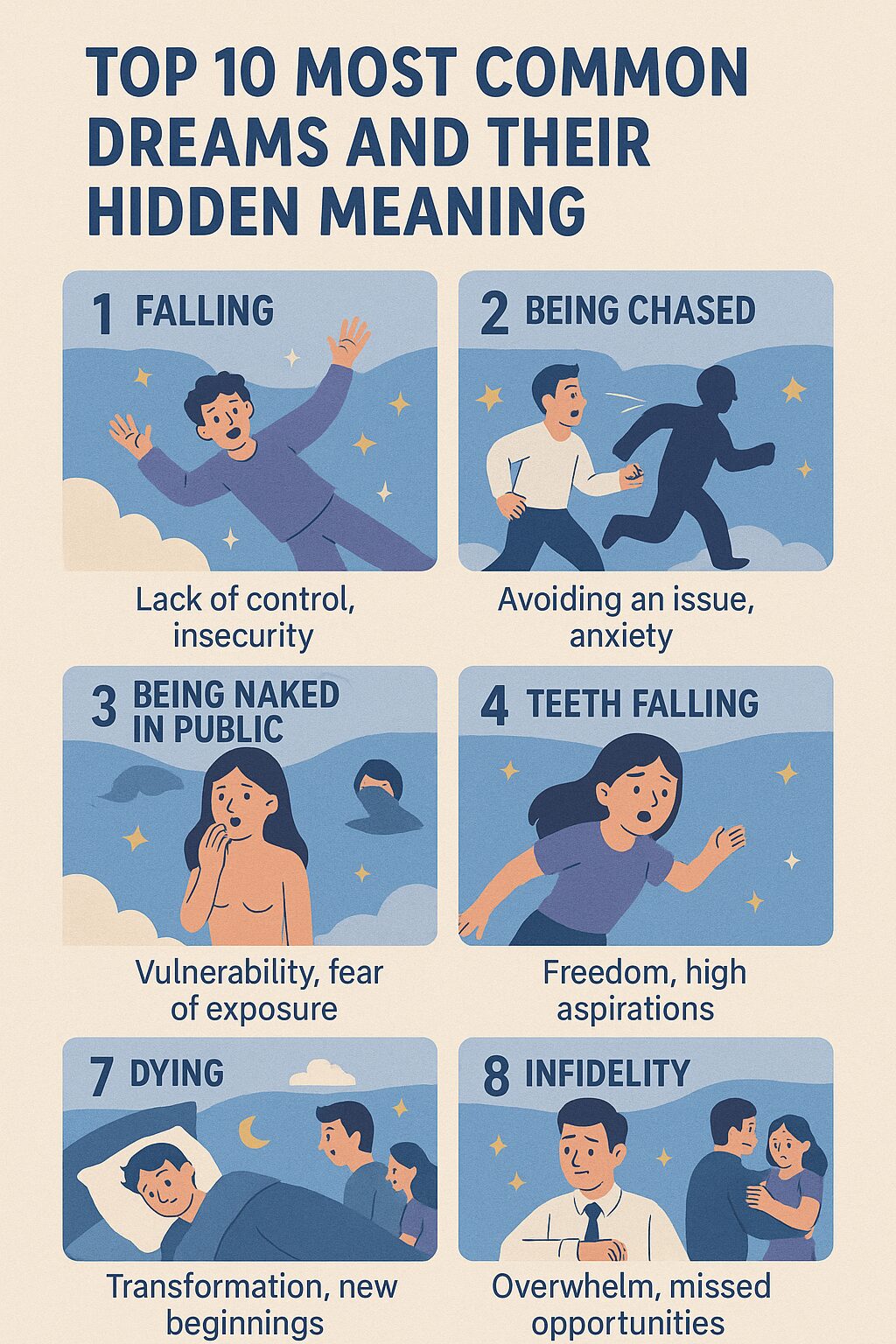 Top 10 Most Common Dreams and Their Hidden Meaning - Dream Compiler